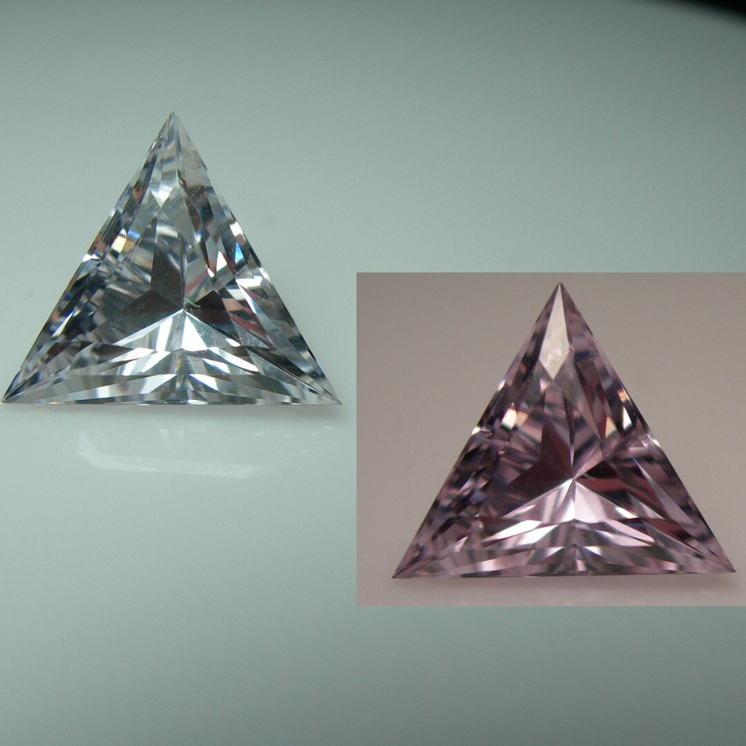 3.79ct Lavender YAG Gem Ytrium Aluminum Garnet Color Change Colorless ...