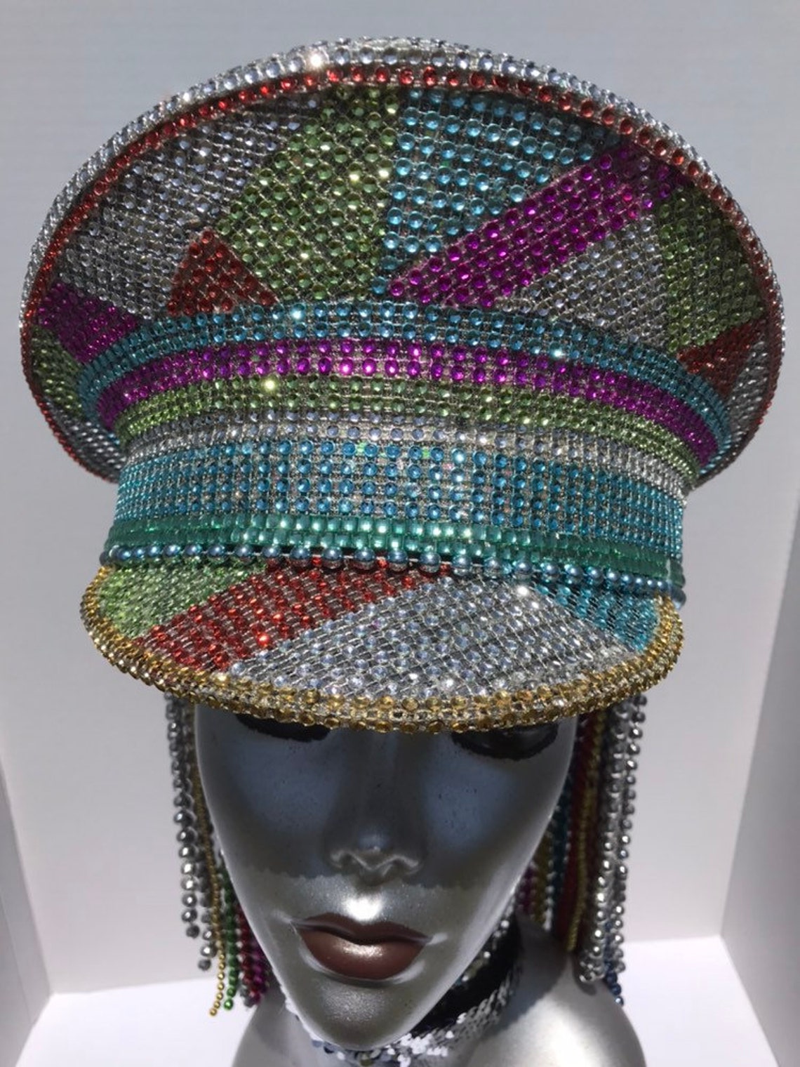 Rainbow Hat Festival Hat - Etsy