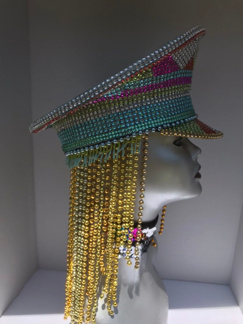 Rainbow Hat Festival Hat - Etsy