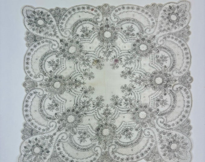 Special Vintage 1930s Hankie Handkerchief Novelty Wedding Hanky White ...