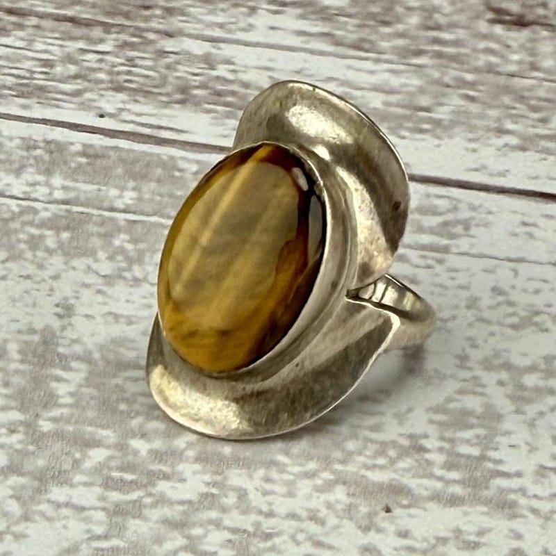 Taxco Silver Eye Ring - Etsy UK