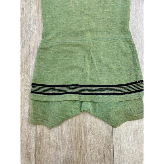 Antique 1920s Jantzen Wool Knit Green Swim Suit Bathi… - Gem
