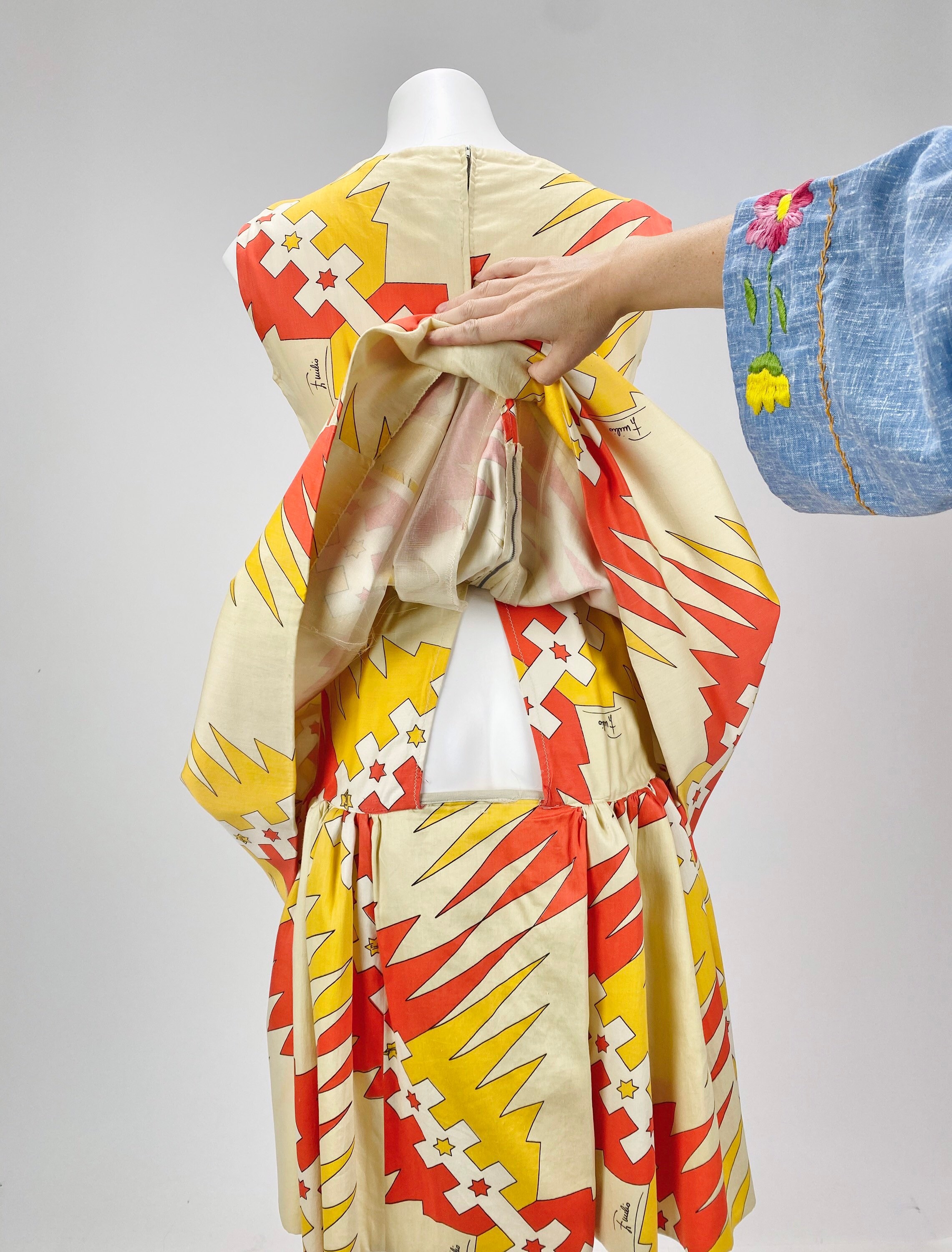 Vintage 1960s Original Emilio Pucci Cotton Fit and Flare Vintage 1960s Original Emilio Pucci Cotton Fit and Flare