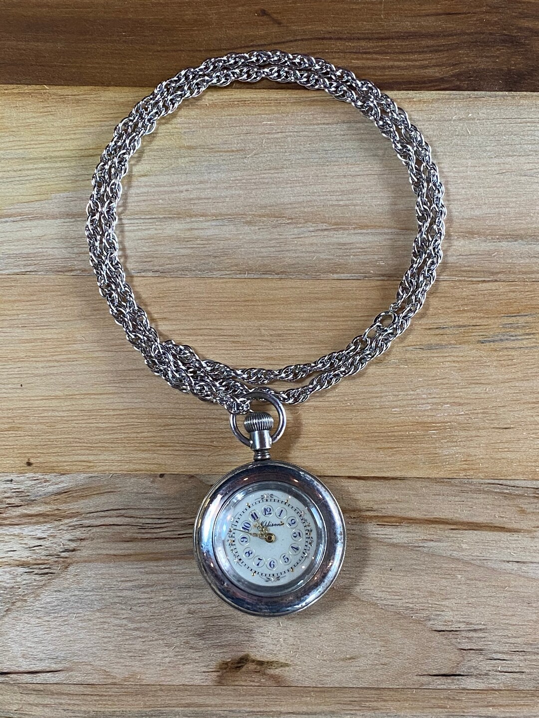 Antique Victorian Coin Silver Addison Ladies' Pocket Watch With ...