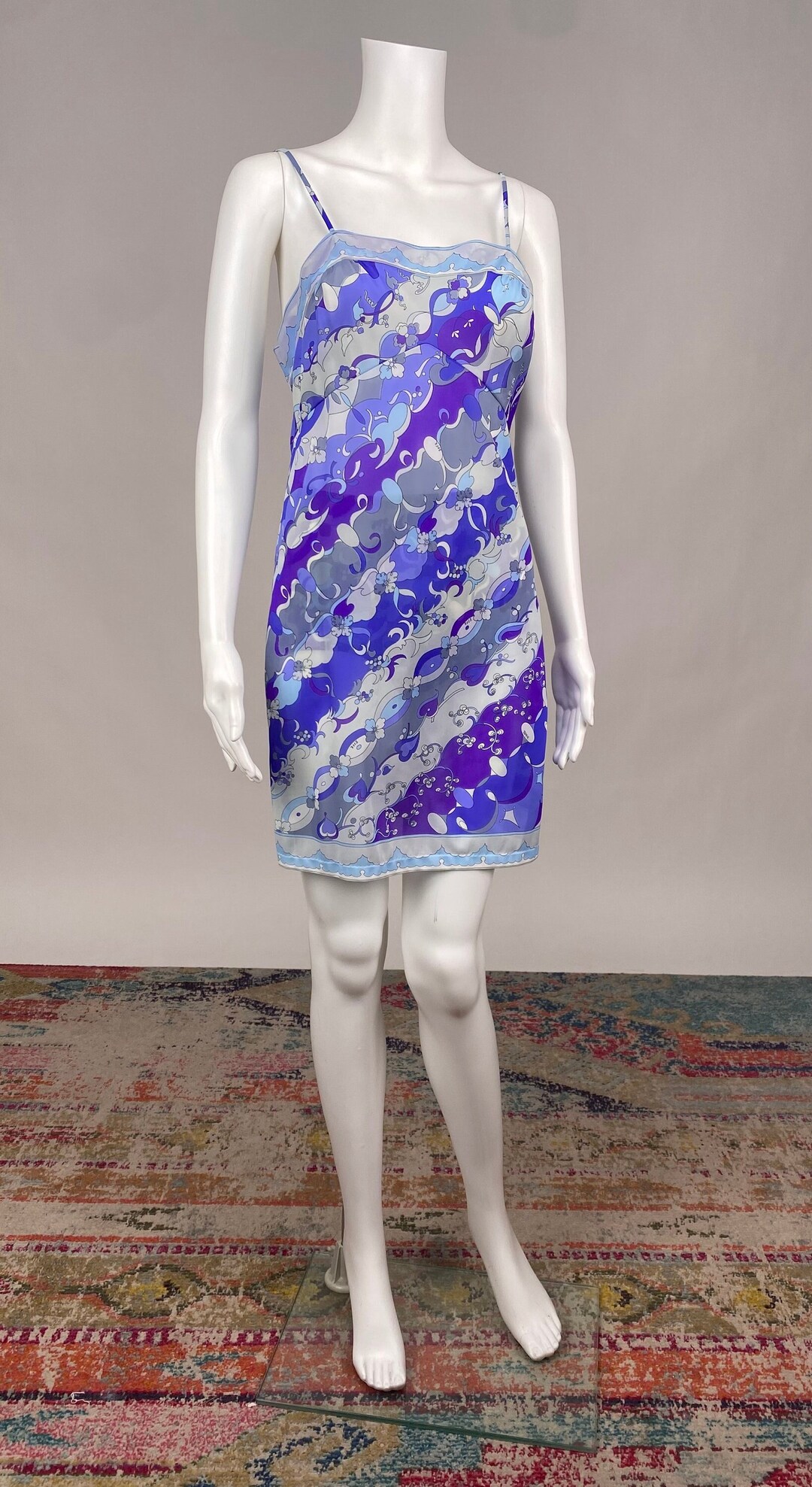 Emilio Pucci for Form Fit Rogers Vintage Two Piece Mini Slip and ...