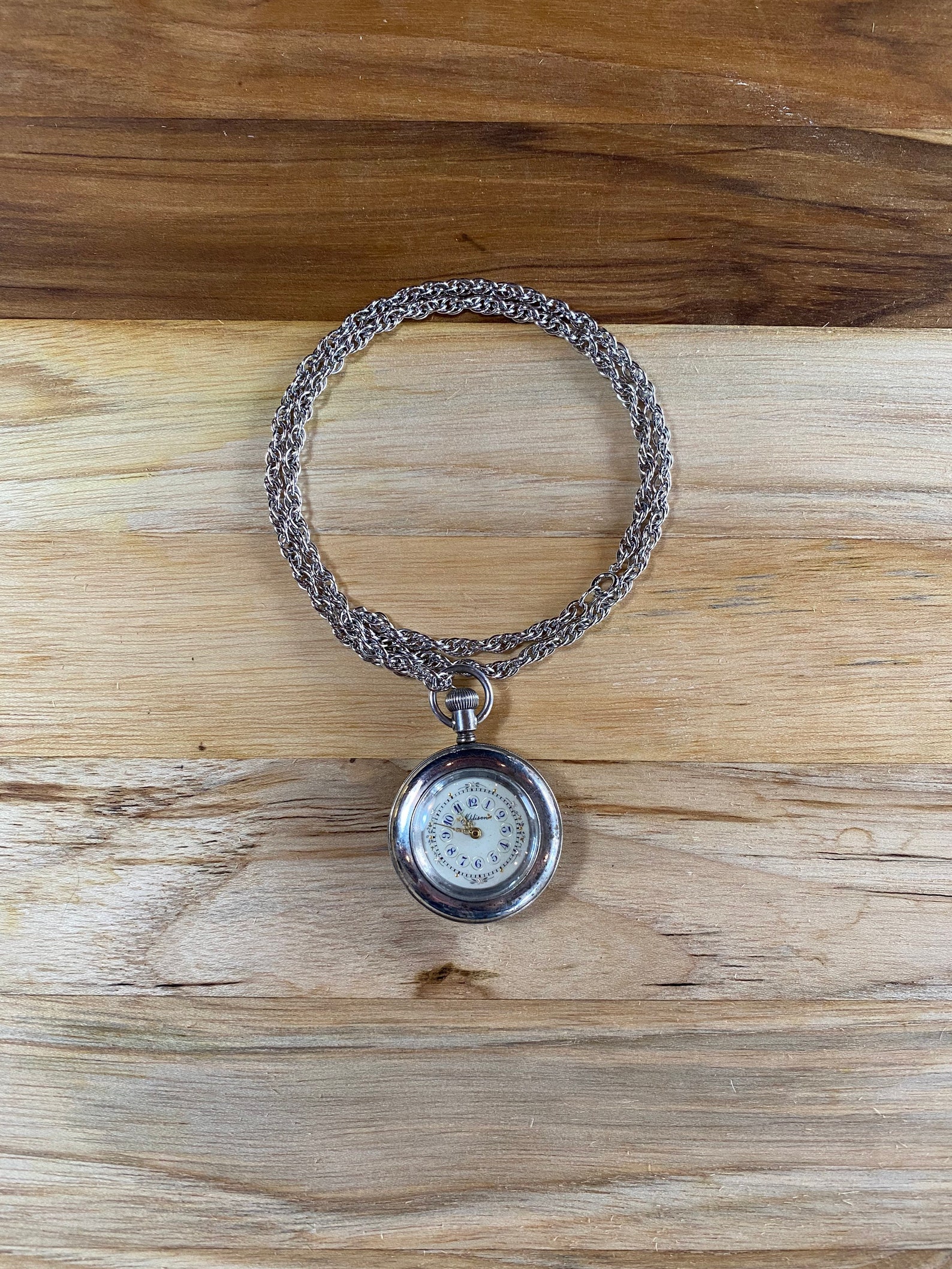 Antique Victorian Coin Silver Addison Ladies' Pocket Watch With ...