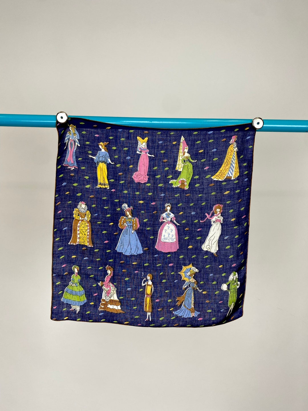 Vintage 1950s Novelty Print Hanky Handkerchief Ladies Women Through the ...