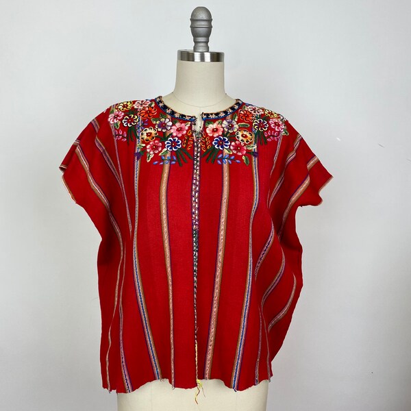 Huipil Poncho - Etsy