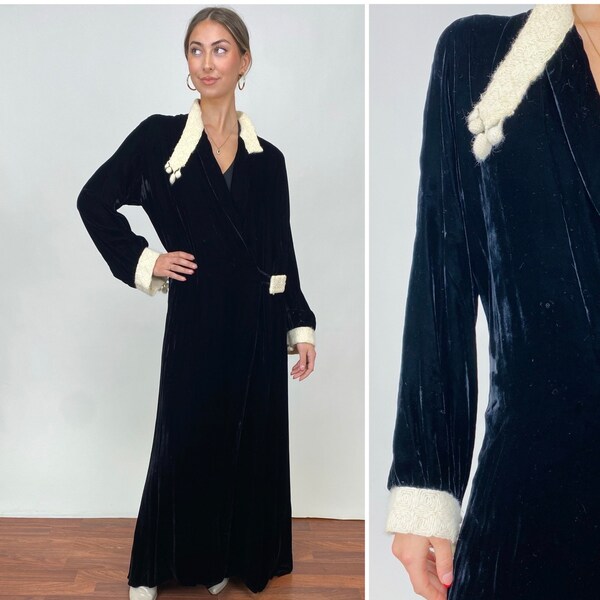 Silk Velvet Robe - Etsy