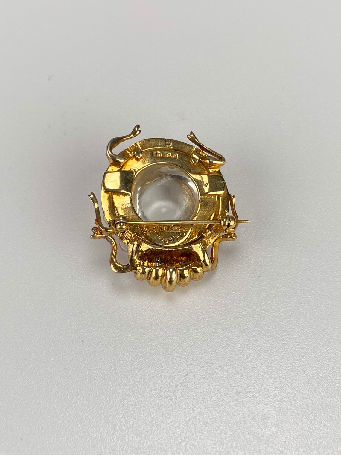 RARE Vintage Retro Lady Bug Jelly Belly Gold Toned Sterling Silver ...