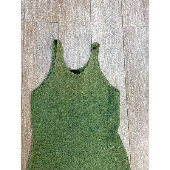 Antique 1920s Jantzen Wool Knit Green Swim Suit Bathi… - Gem