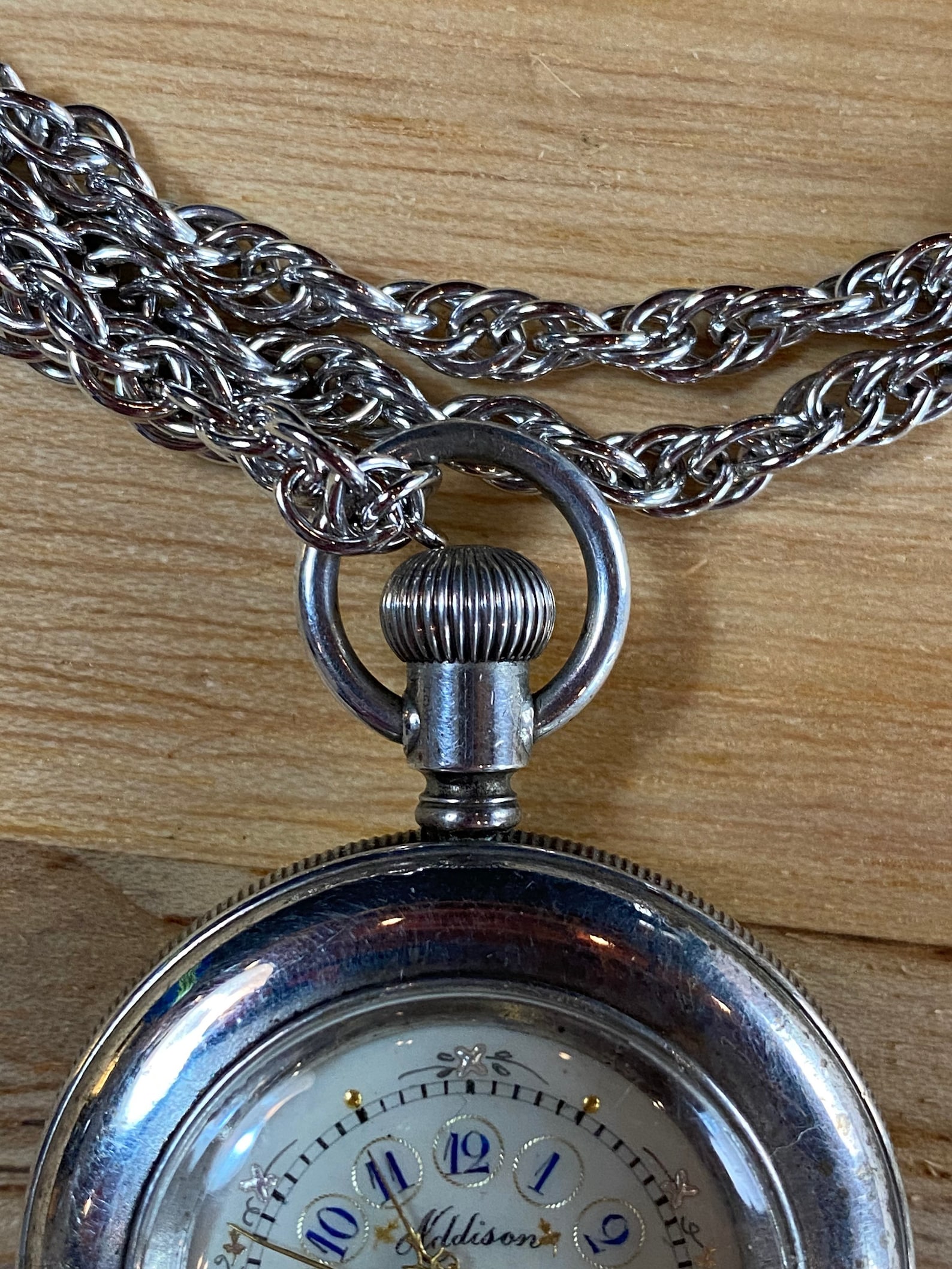 Antique Victorian Coin Silver Addison Ladies' Pocket Watch With ...