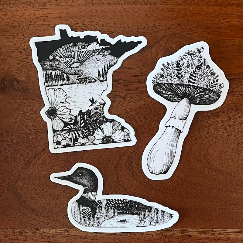 Nature Stickers - Etsy