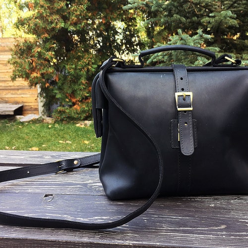 Leather Doctor Bag Women Medical Bagmen's Large Medical | Etsy