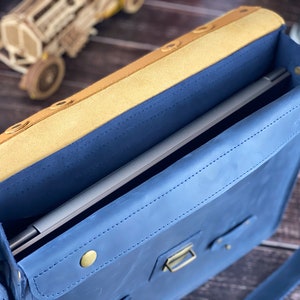 CUSTOM Leather Laptop Briefcase Women/leather Computer Bag Women/laptop ...