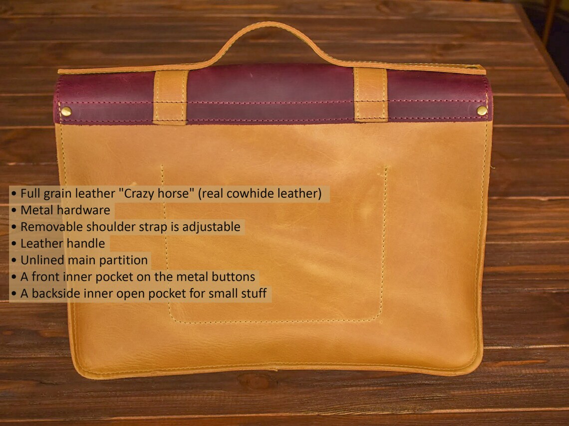 CUSTOM Leather Laptop Briefcase Women/leather Computer Bag - Etsy