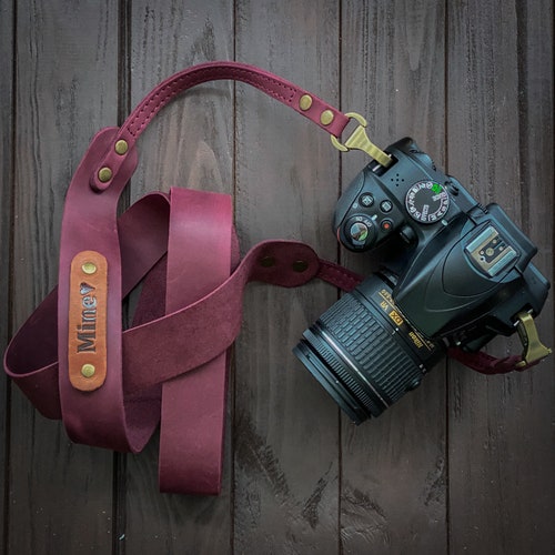 Personalized Leather Camera Strap Gift Custom Strap for - Etsy
