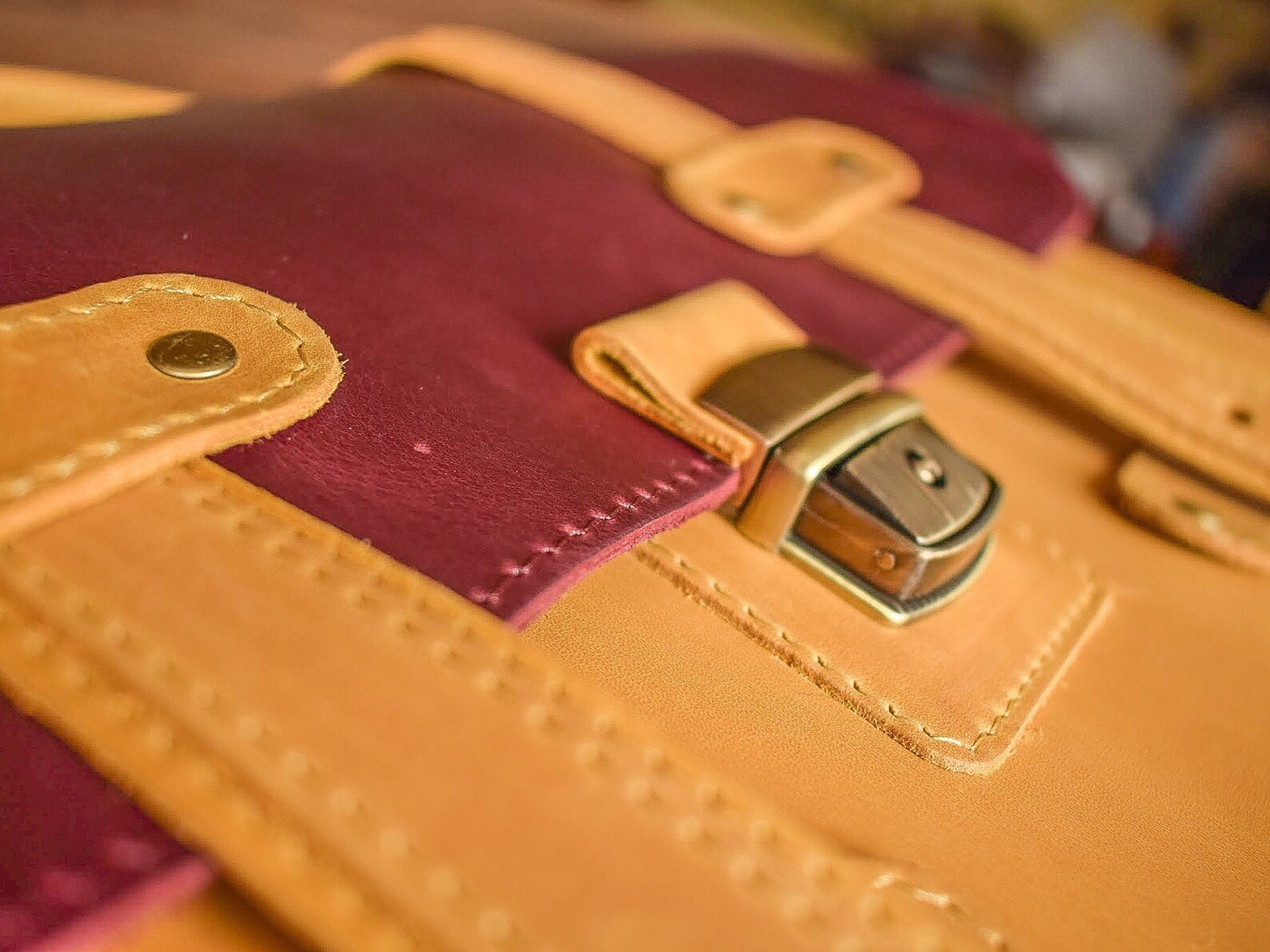 Customize a Briefcase / Add a Backside Pocket / Add a Clasp - Etsy