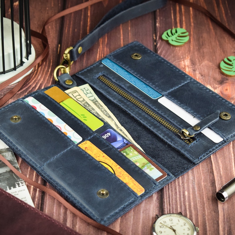 Leather Wristlet - Etsy