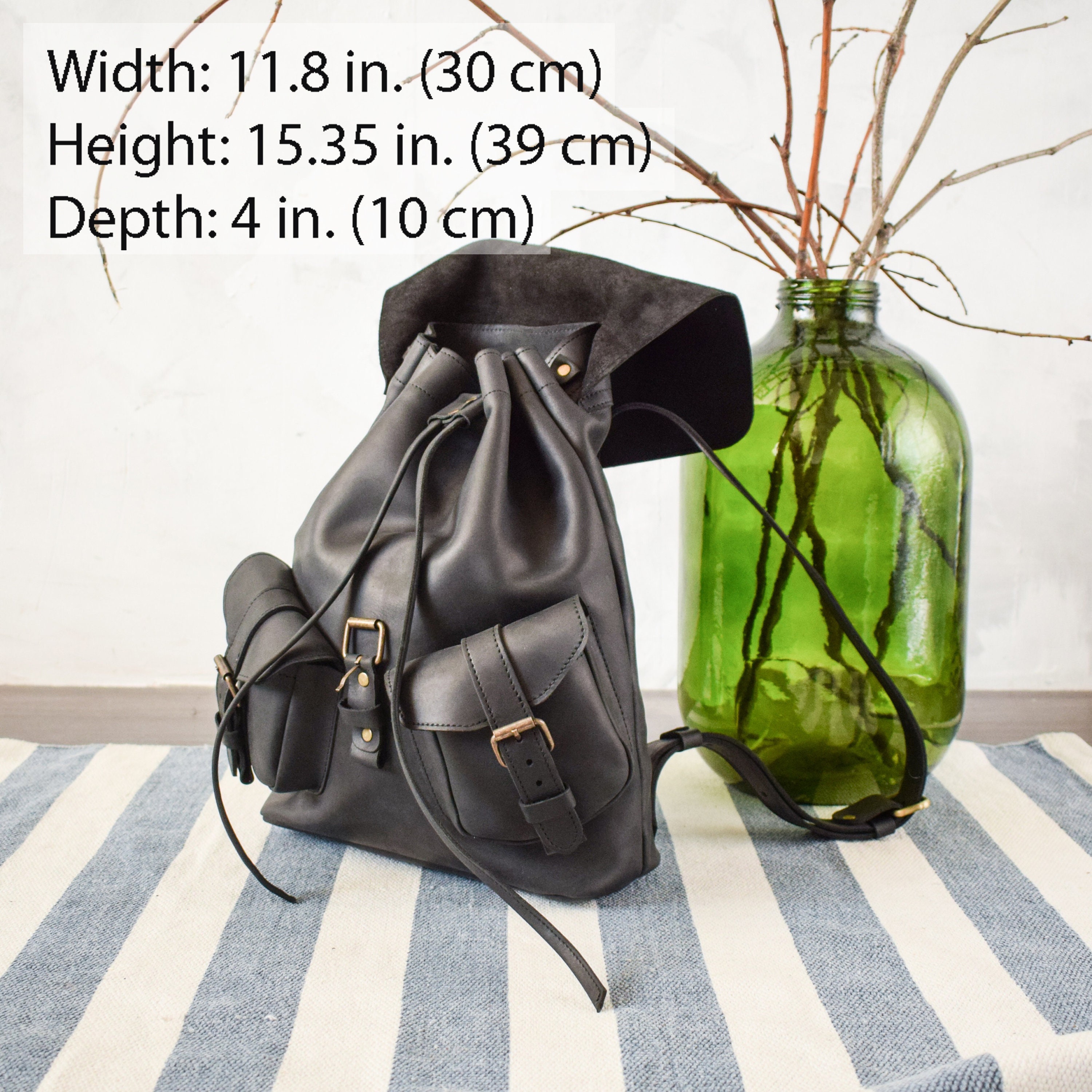 Personalized FULL GRAIN Leather Backpack Perfect Leather - Etsy