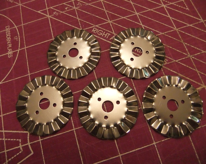 5 - 45 Mm Rotary Cutter PINKING Blades - Etsy