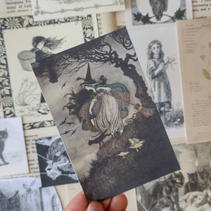 Witchy Ephemera Pen Pal Kit - Grimoire Vintage Papers - Witch Junk ...