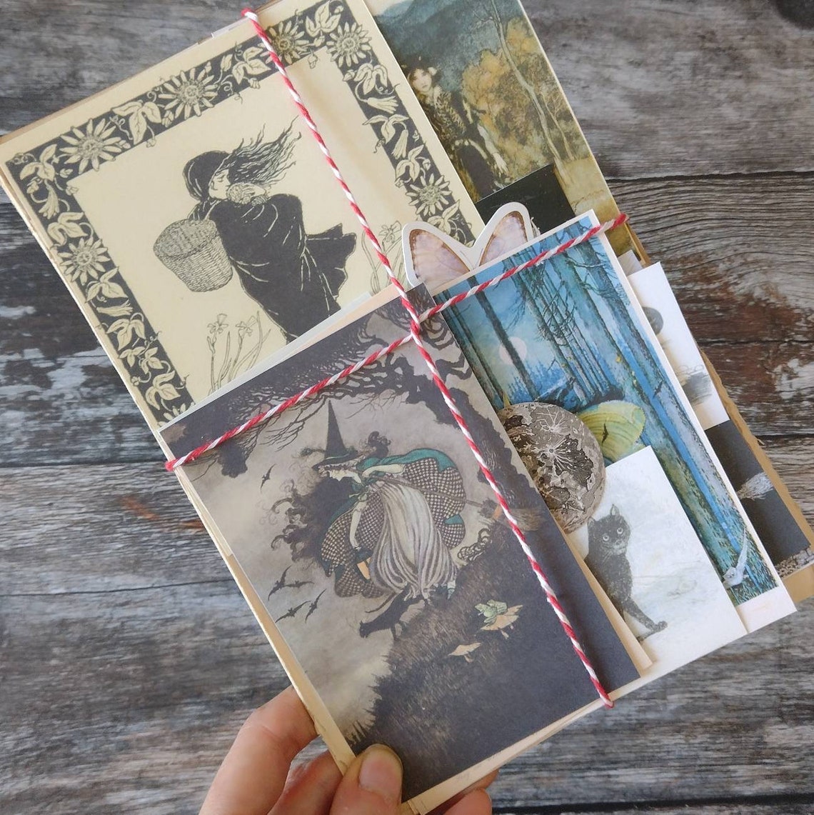 Witchy Ephemera Pen Pal Kit Grimoire Vintage Papers Witch - Etsy