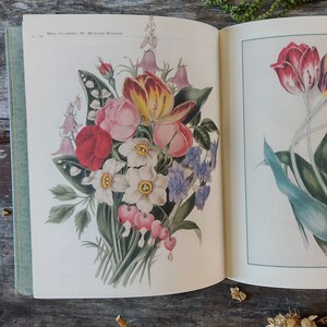 Victorian Flowers Album Women of Flowers Watercolour Artist Painting ...