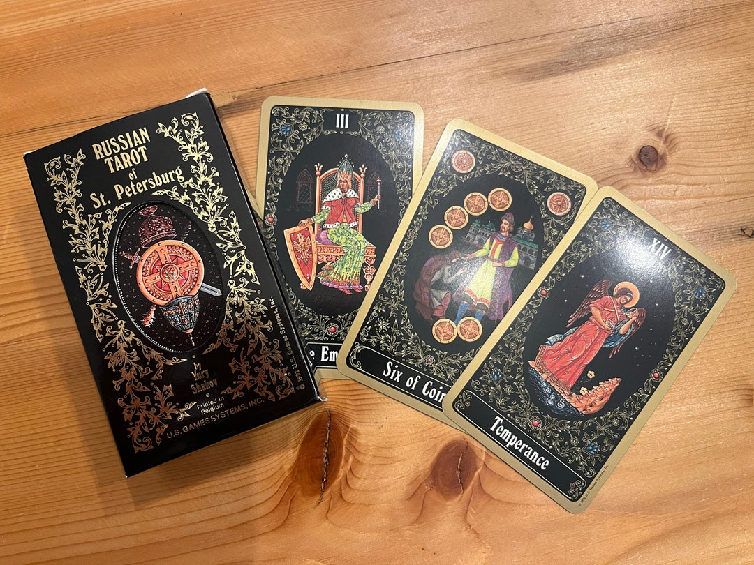 Vintage Russiantarot of St. Petersburg Tarot Cards / US Games - Etsy