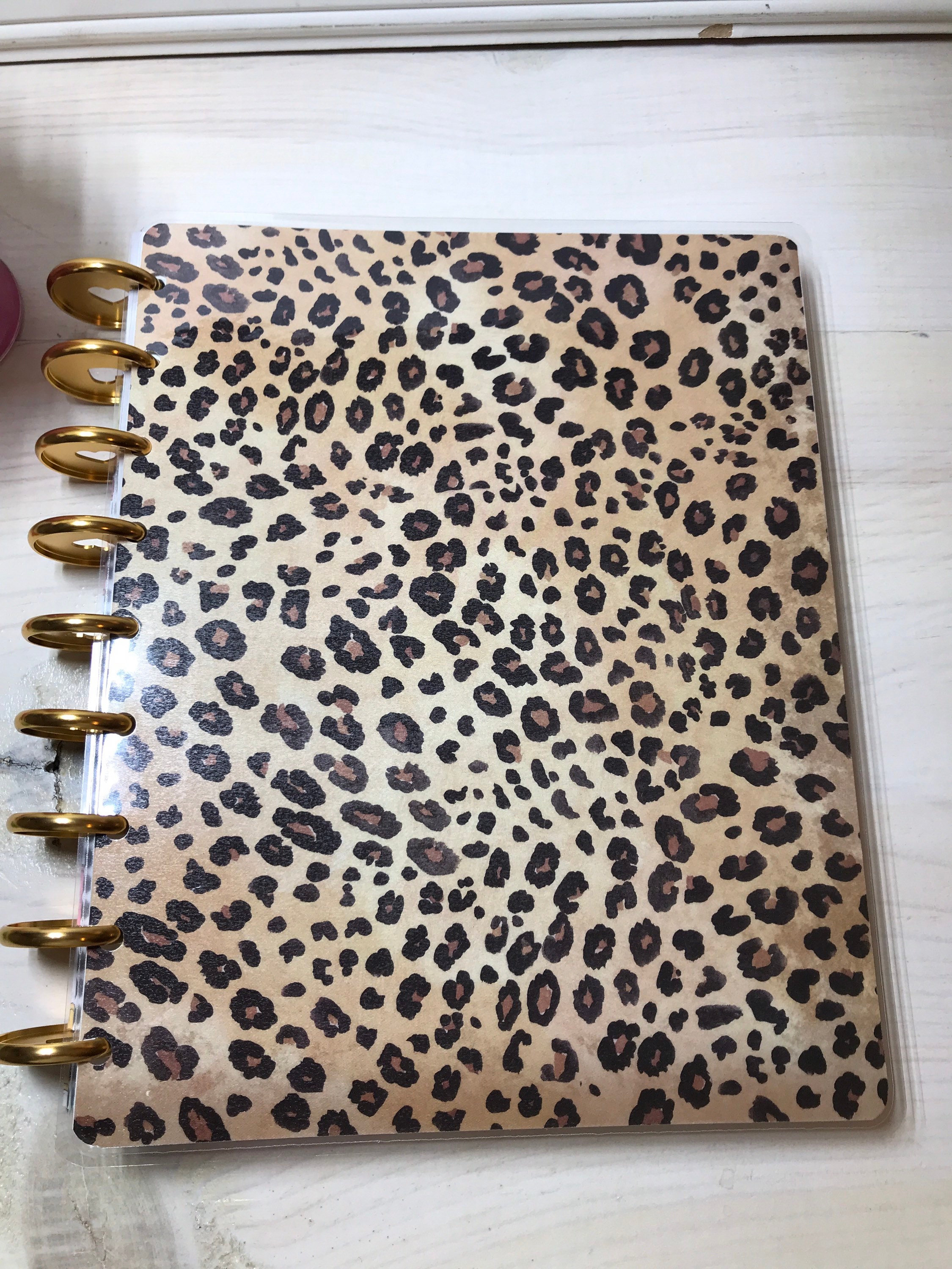 Happy Planner Cover Cheetah Animal Print for Halfsheet - Etsy
