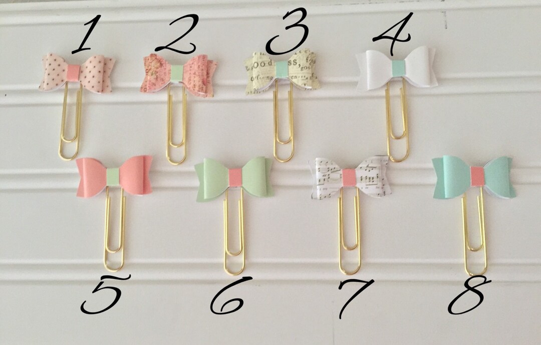 3-D Bow Paper Clips - Etsy