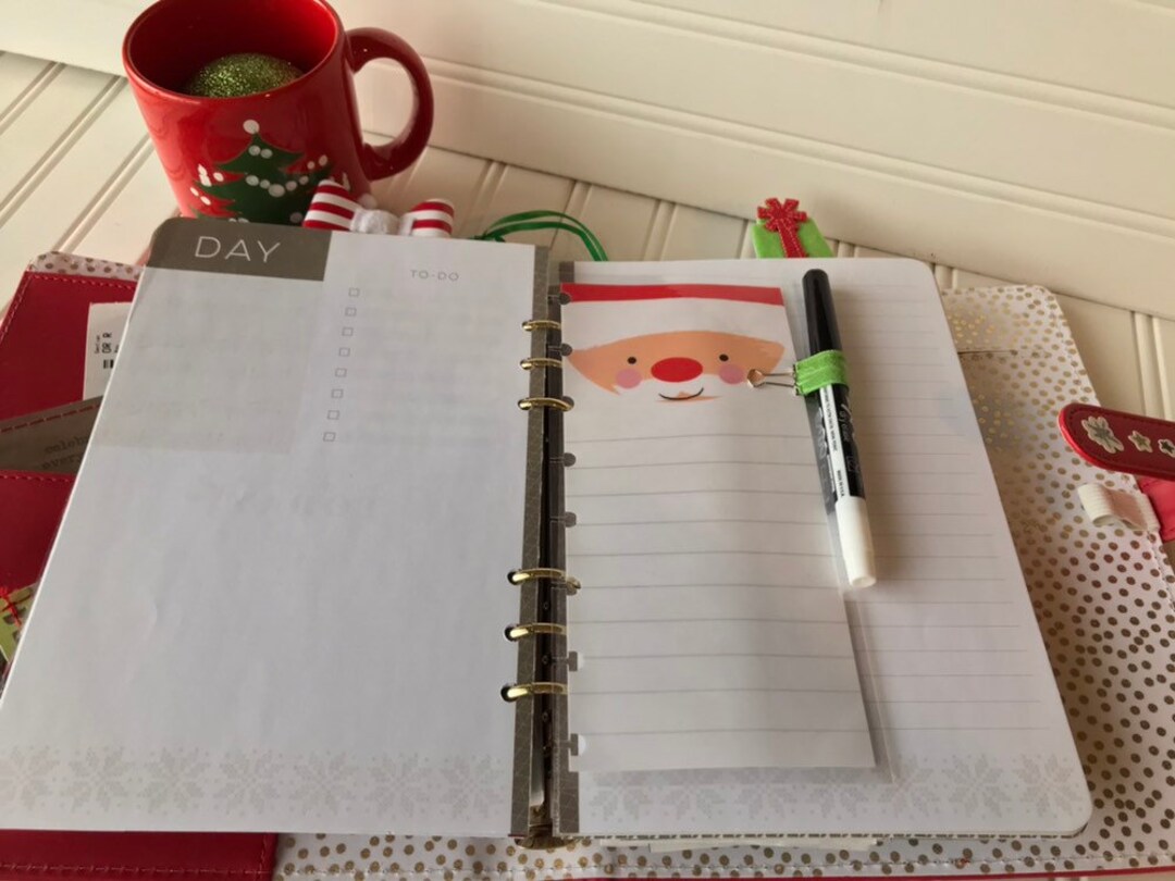 Reusable to Do / Notes Laminated Planner Insert With Elastic Pen Holder ...