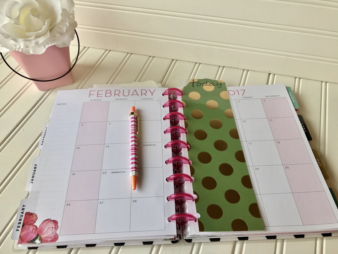 Lime Green Planner Tab Insert: Gold Foil Dots - Etsy