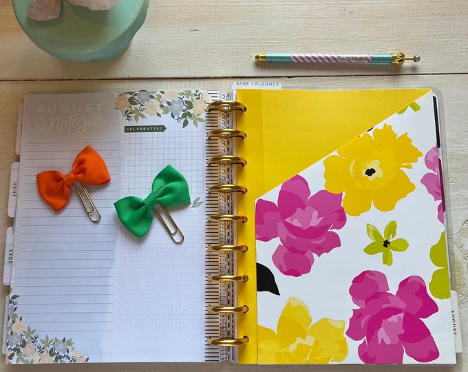 Happy Planner Pocket for Mini, Classic or Large Size Planners Yellow ...