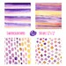Purple Watercolor Digital Paper Clip Art. Set of 8 JPG - Etsy