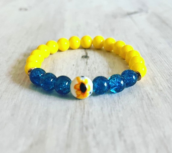 Peace for Ukraine Bracelets// Ukraine Flag Bracelets// - Etsy