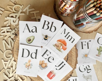 Apple Alphabet Cards Printable - Apple Unit, Homeschool Printables ...