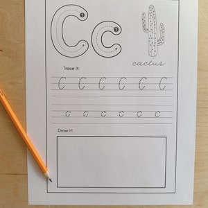 Alphabet Worksheets - Etsy