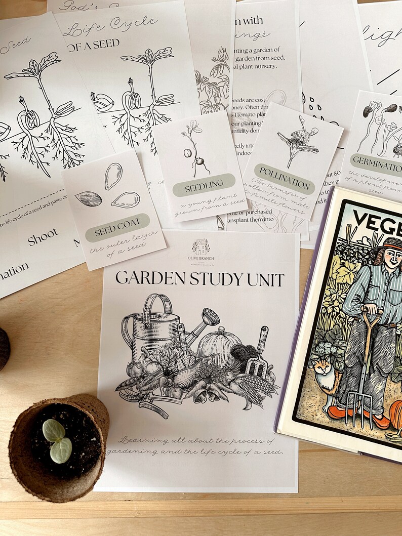 Gardening Study Unit - Etsy