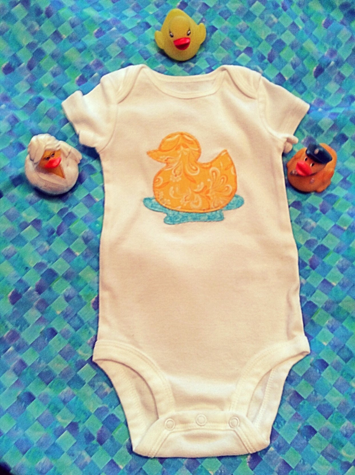 Appliqúed Duck Bodysuit - Etsy