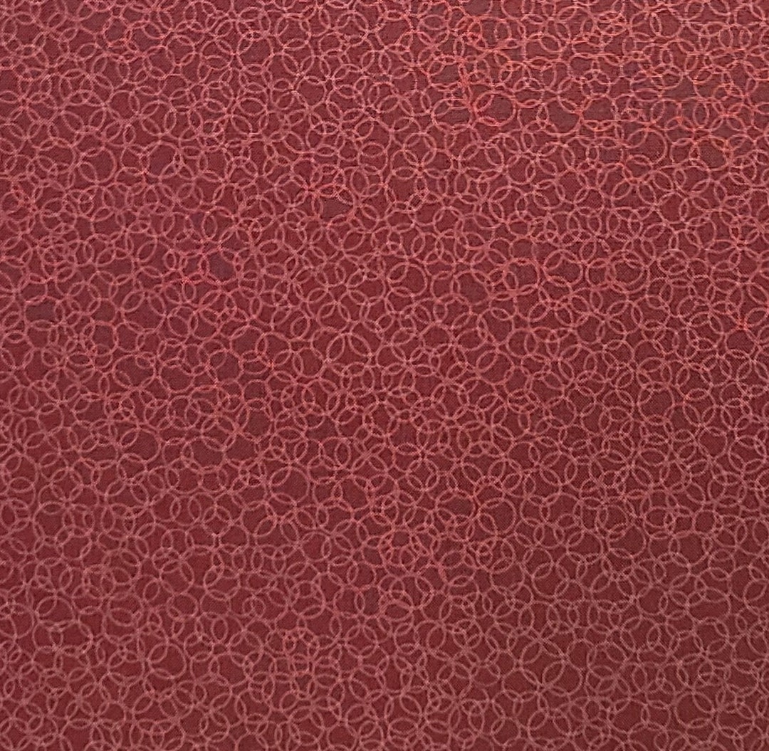 Bear Essentials by P&B Textiles - Dark Red Fabric / Red Interlocking ...