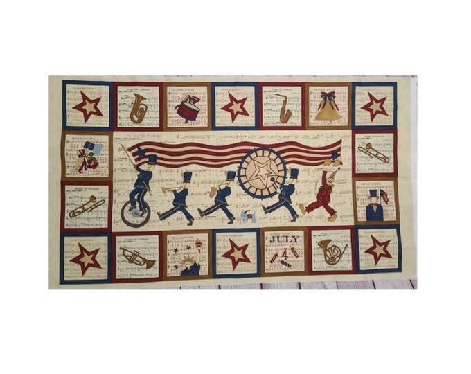 PANEL 76 Trombones by Sandy Gervais for Moda Pattern 17150 Measures 24 ...