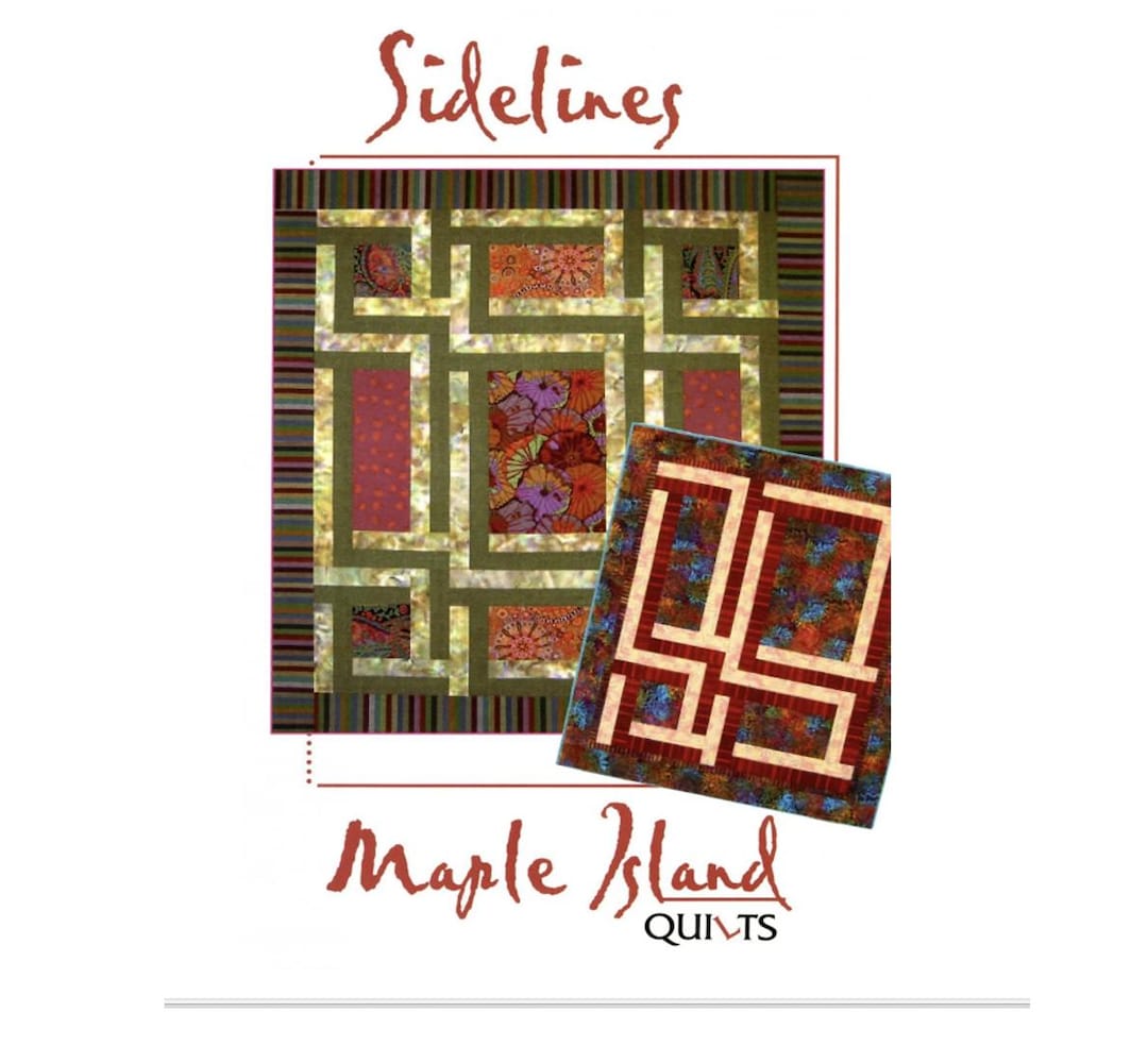 Sidelines Quilt Kit - Maple Island Quilts 2009 (blue Colorway) - Etsy