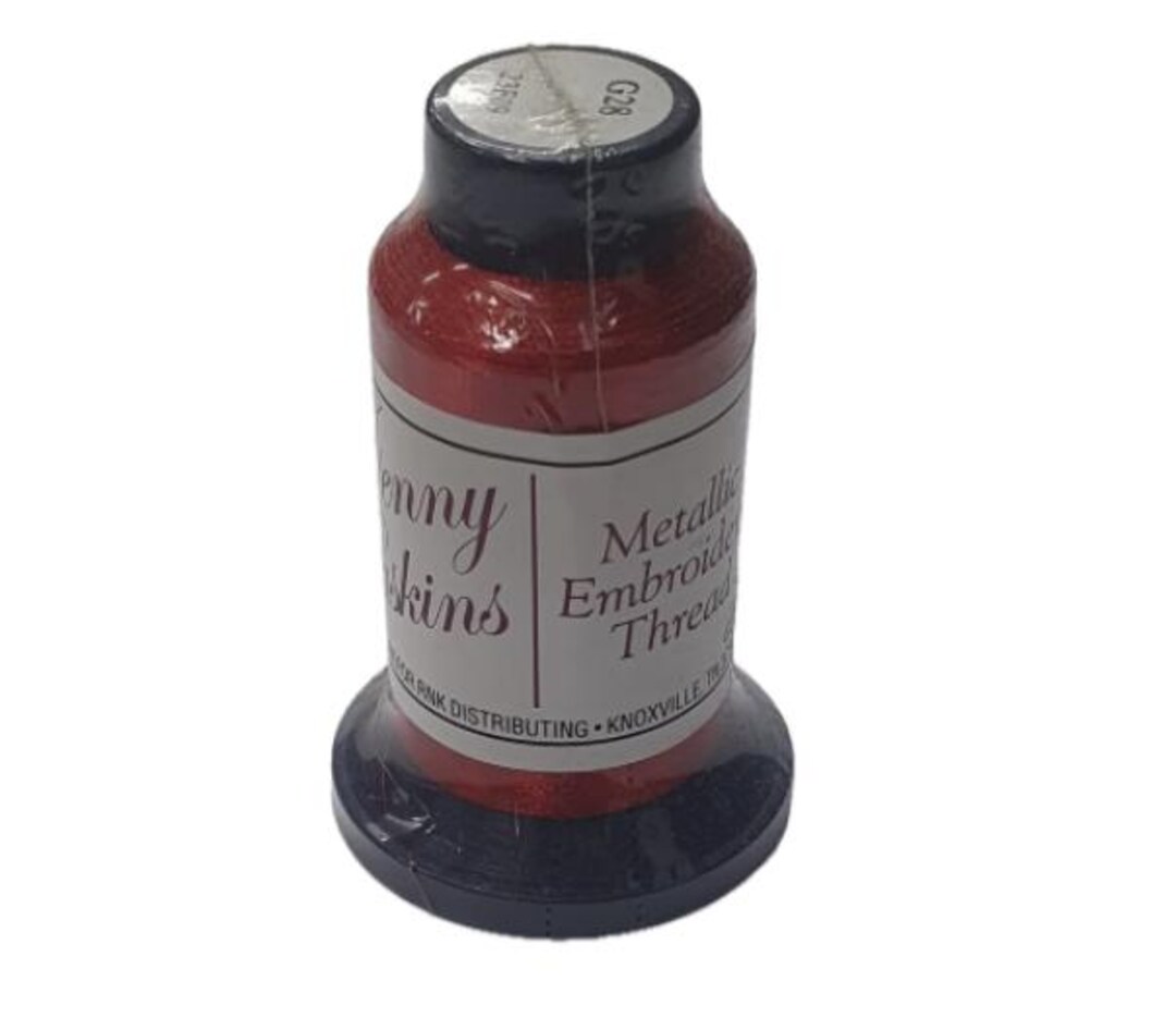 Jenny Haskins Metallic Embroidery Thread - RNK Distributing - G28 Red ...