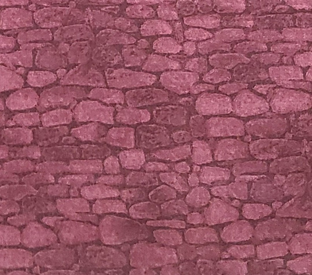 Blank Textiles 1998 - Burgundy 'cobblestone' Print Fabric - Etsy
