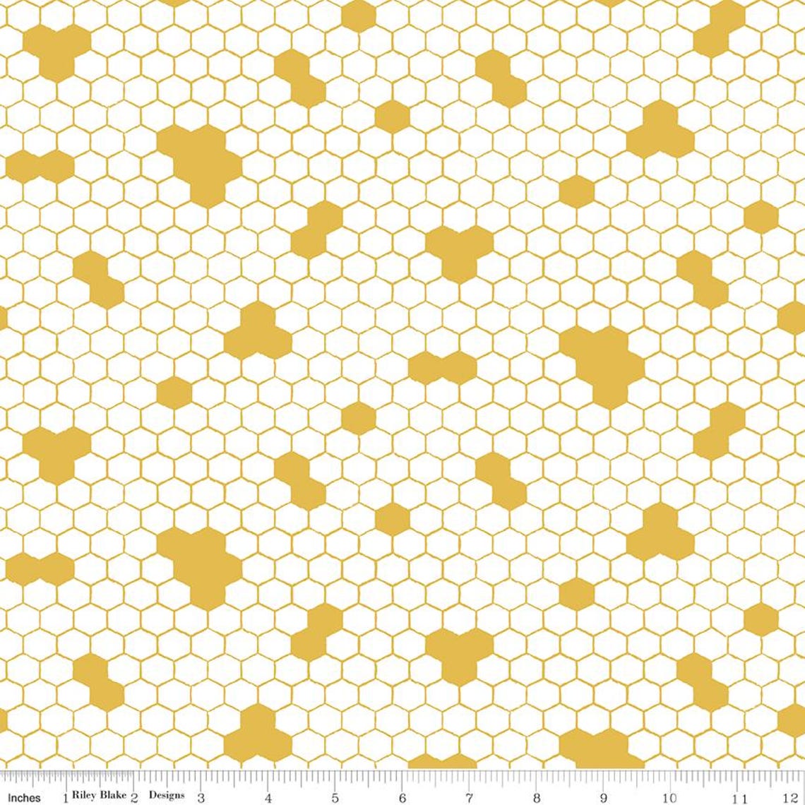 Honey Bees and Flowers Please by Tara Reed 2024 for Riley Blake Designs ...
