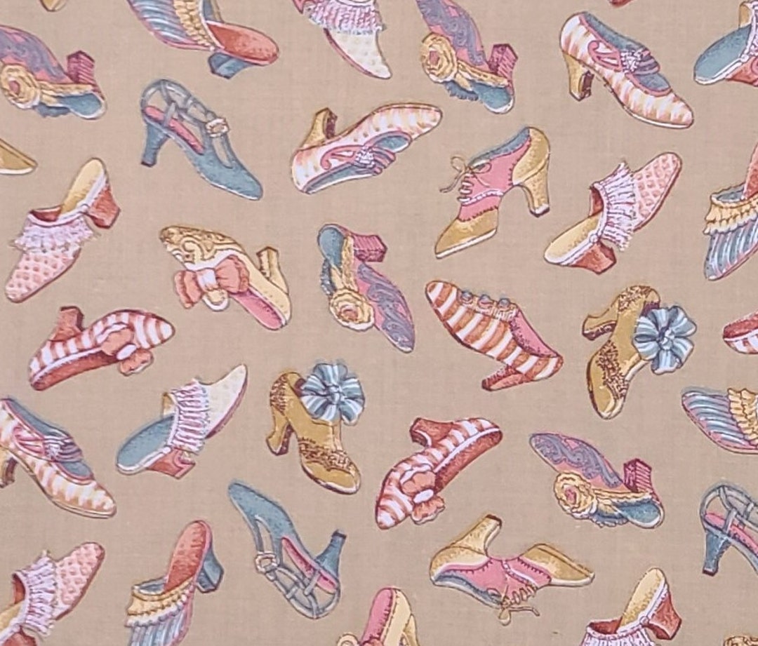 Concord Fabrics Inc by Sharon Kessler - Dark Tan Fabric / Dark Aqua ...