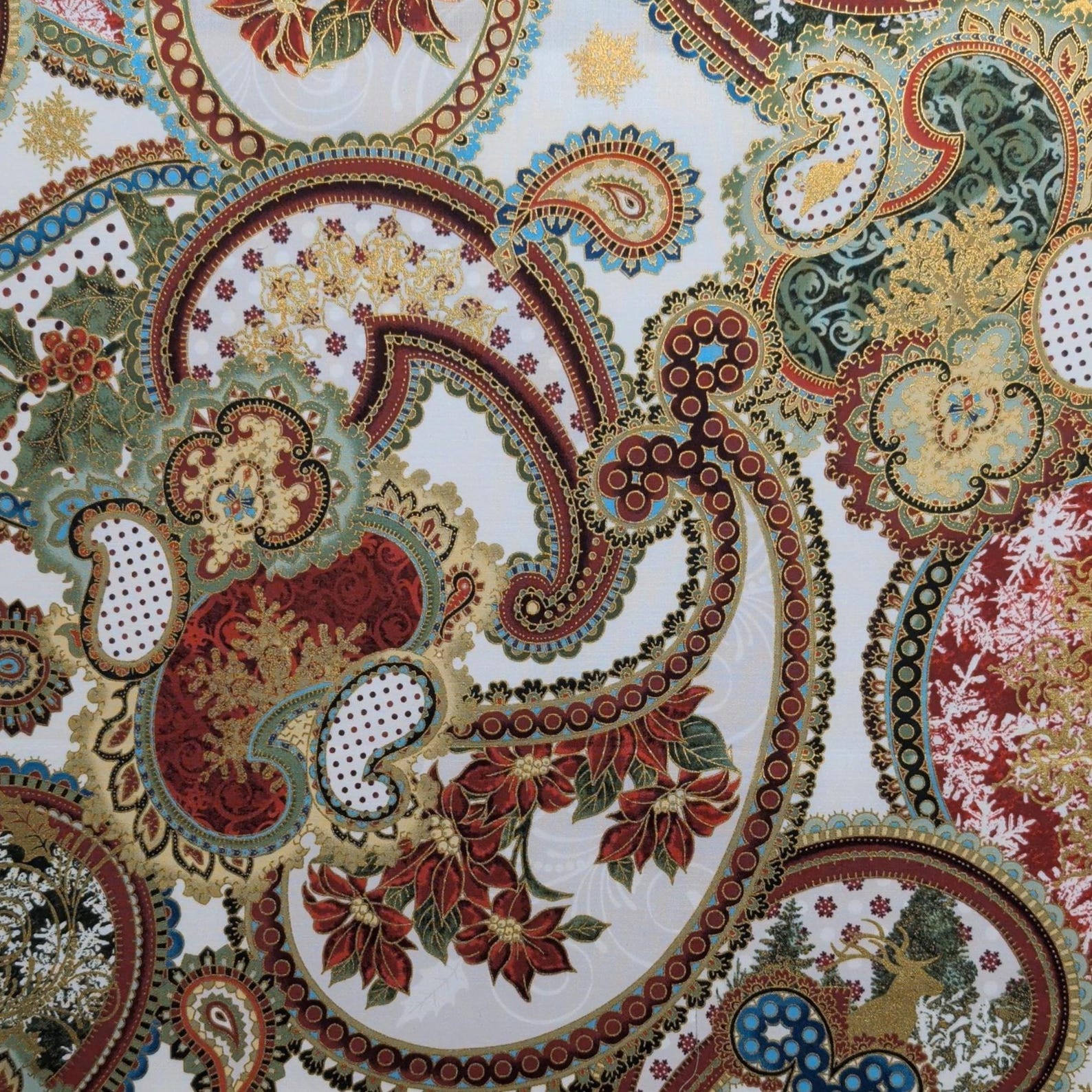 Winter Elegance Jason Yenter in the Beginning Fabrics 2015 - White ...