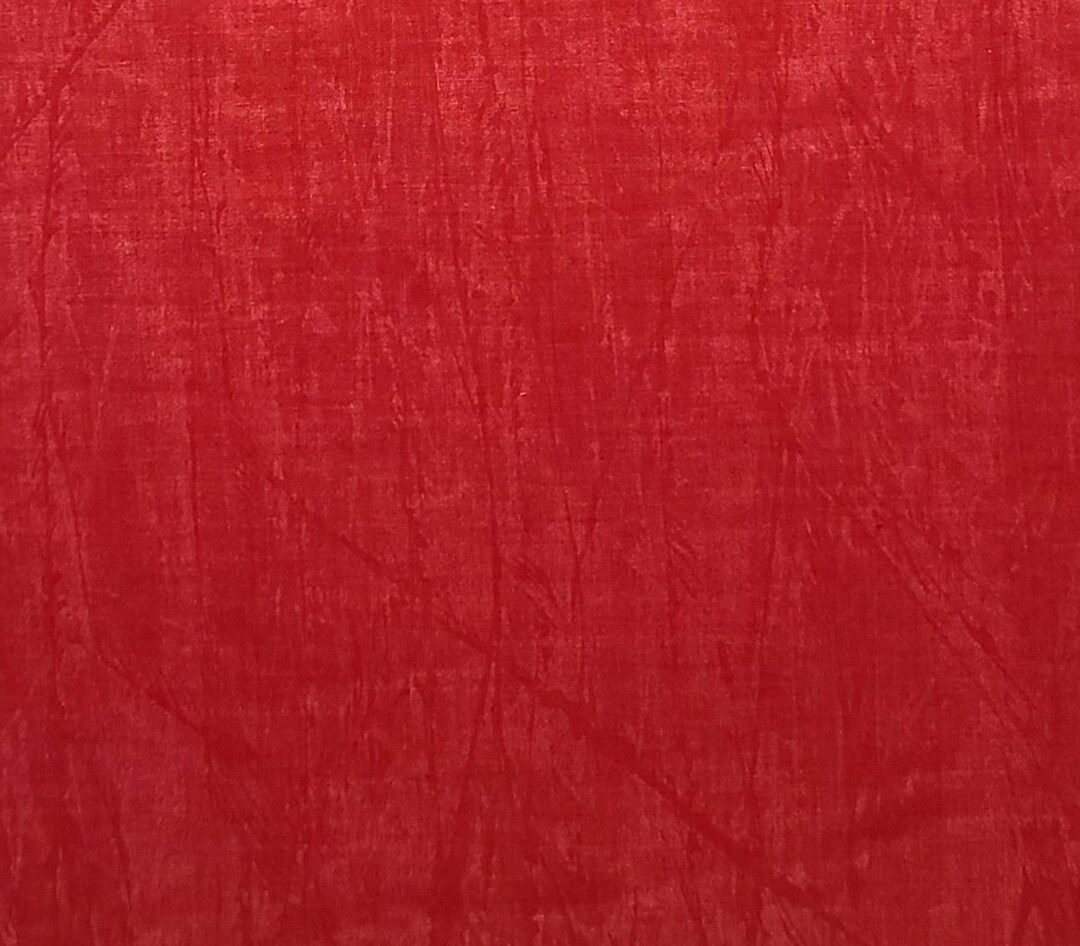Red Crinkle Print Fabric - Selvage to Selvage Print - Etsy