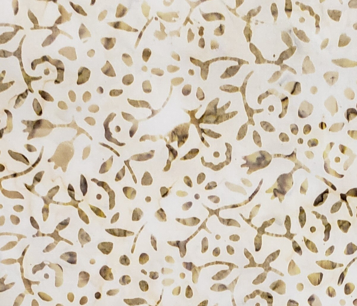 Beige Batik Fabric